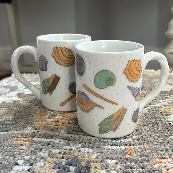 Vintage | Dining | Vintage Sea Shell Mug Set | Poshmark